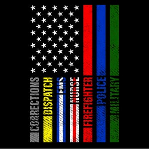 Distressed Flag Png, First Responder Png, Nurse Firefighter Police ...