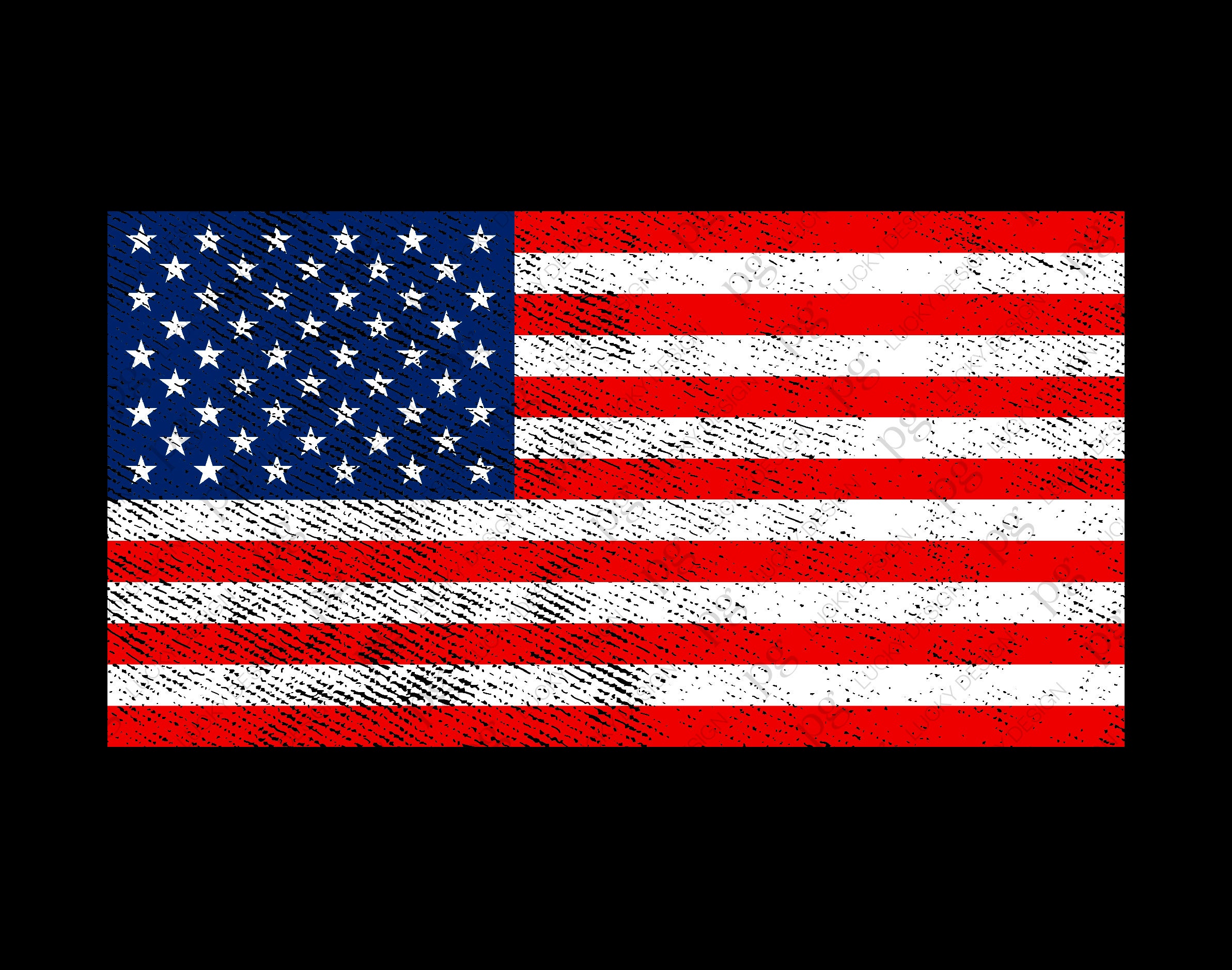 Distressed USA Flag Png American Flag Png Vintage United - Etsy