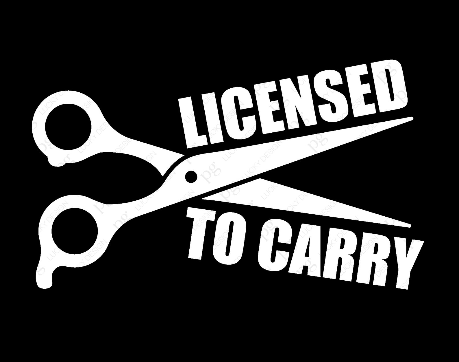 Licensed to Carry Svg Funny Hair Stylist Hair Dresser Boss - Etsy