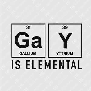 Gay is Elemental Svg Png, lgbtq Svg, Gay Pride Chemical Elements Svg ...