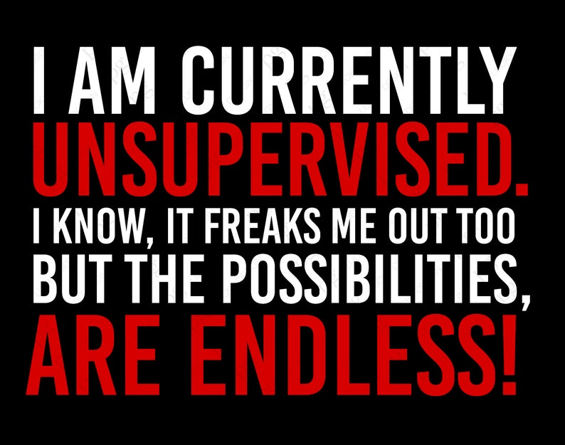 Currently Unsupervised I Know but Possibilities Are Endless - Etsy