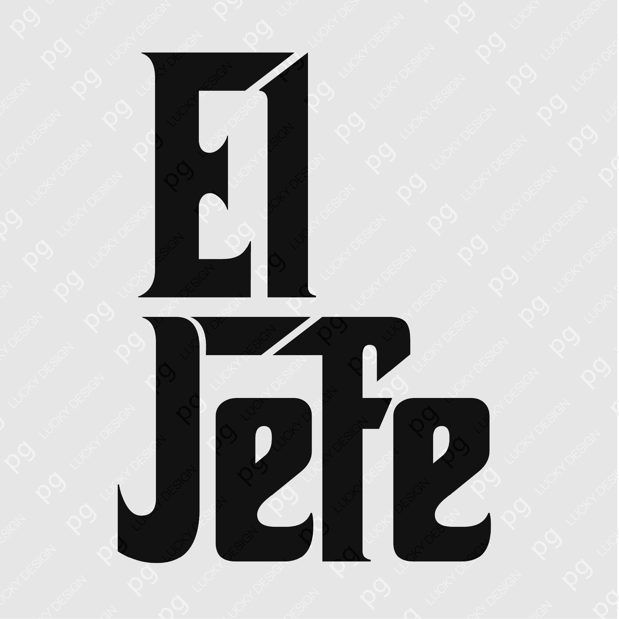 El Jefe SVG PNG: Funny Spanish Boss Gift, Latino Boss Day Design ...