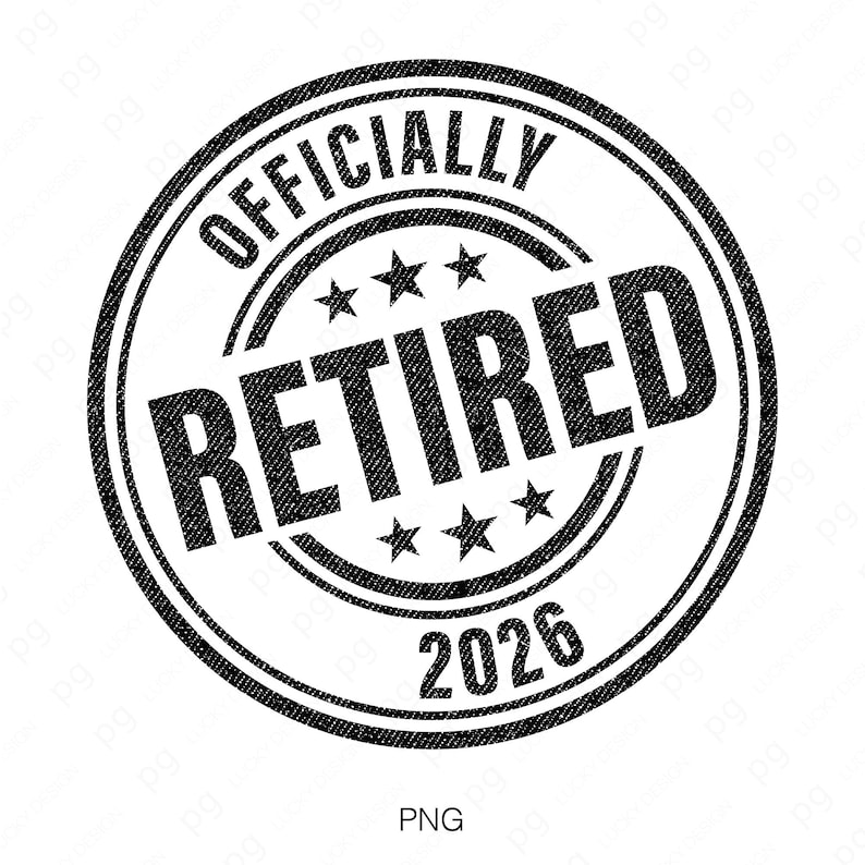 Officially Retired 2026 SVG PNG: Newly Retired Dad Mom, Retirement ...