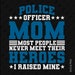 2 Design Bundle Police Officer Mom Svg Png, Distressed Policeman's Mom ...