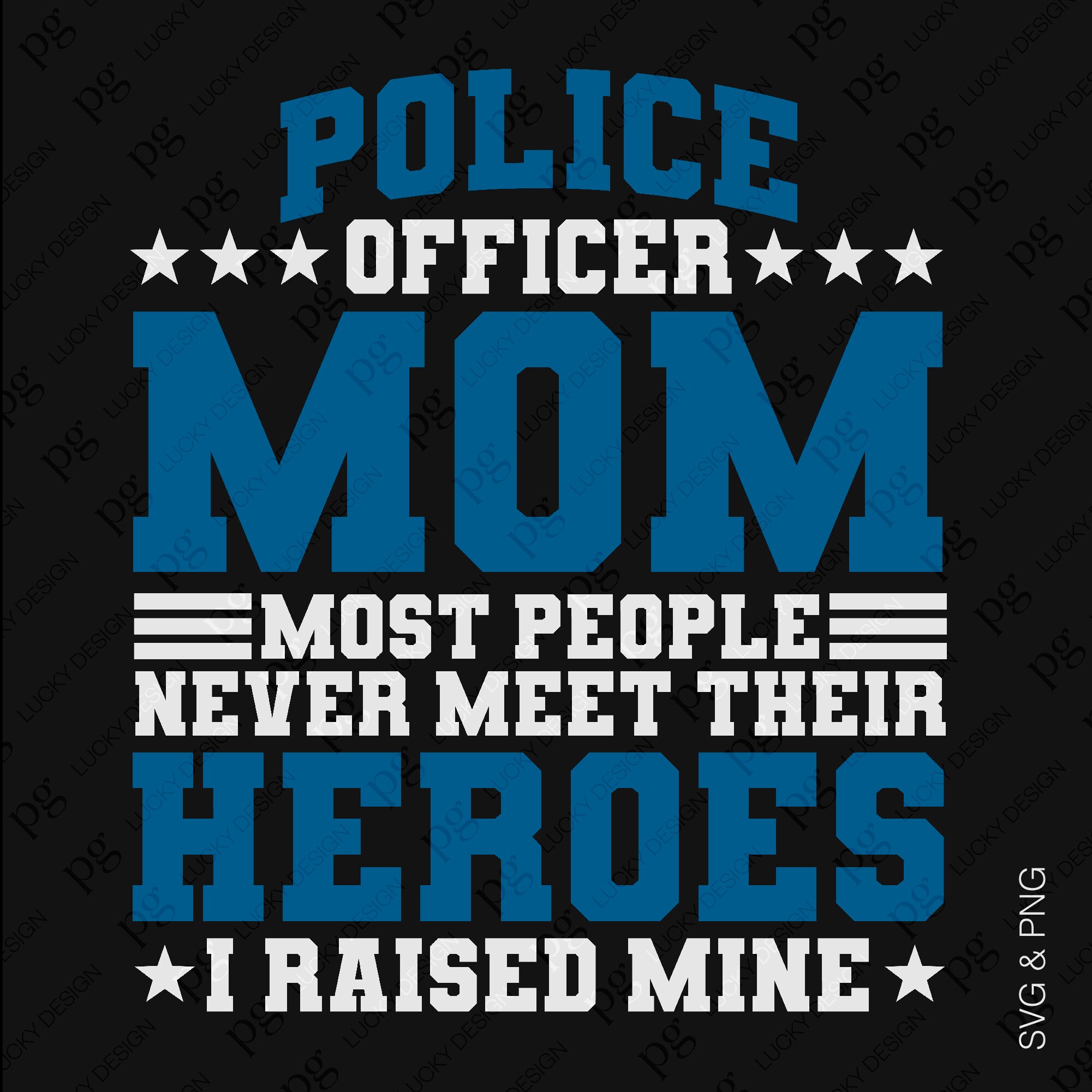 2 Design Bundle Police Officer Mom Svg Png, Distressed Policeman's Mom ...