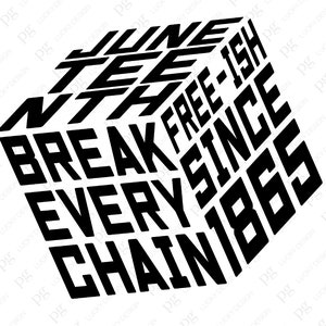 Break Every Chain Svg Png, Juneteenth Svg, Free-ish Since 1865 Svg ...