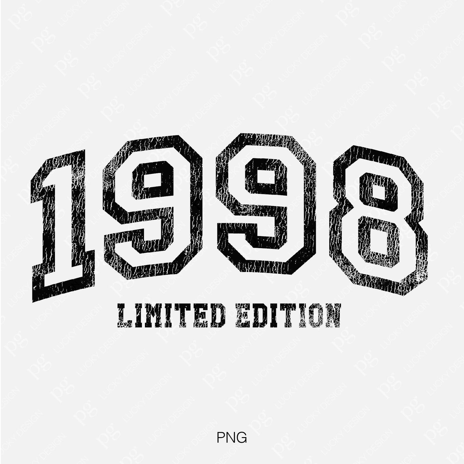 1998 Limited Edition Svg Png, 1998 Svg, 1998 Png, Birthday 1998 Png ...