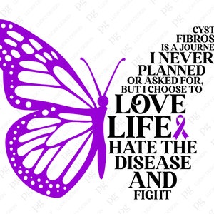 Cystic Fibrosis is A Journey Svg Png, Cystic Fibrosis Awareness ...