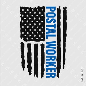 2 Design Postal Worker USA Flag Svg Png, Distressed Flag Png, Postal ...