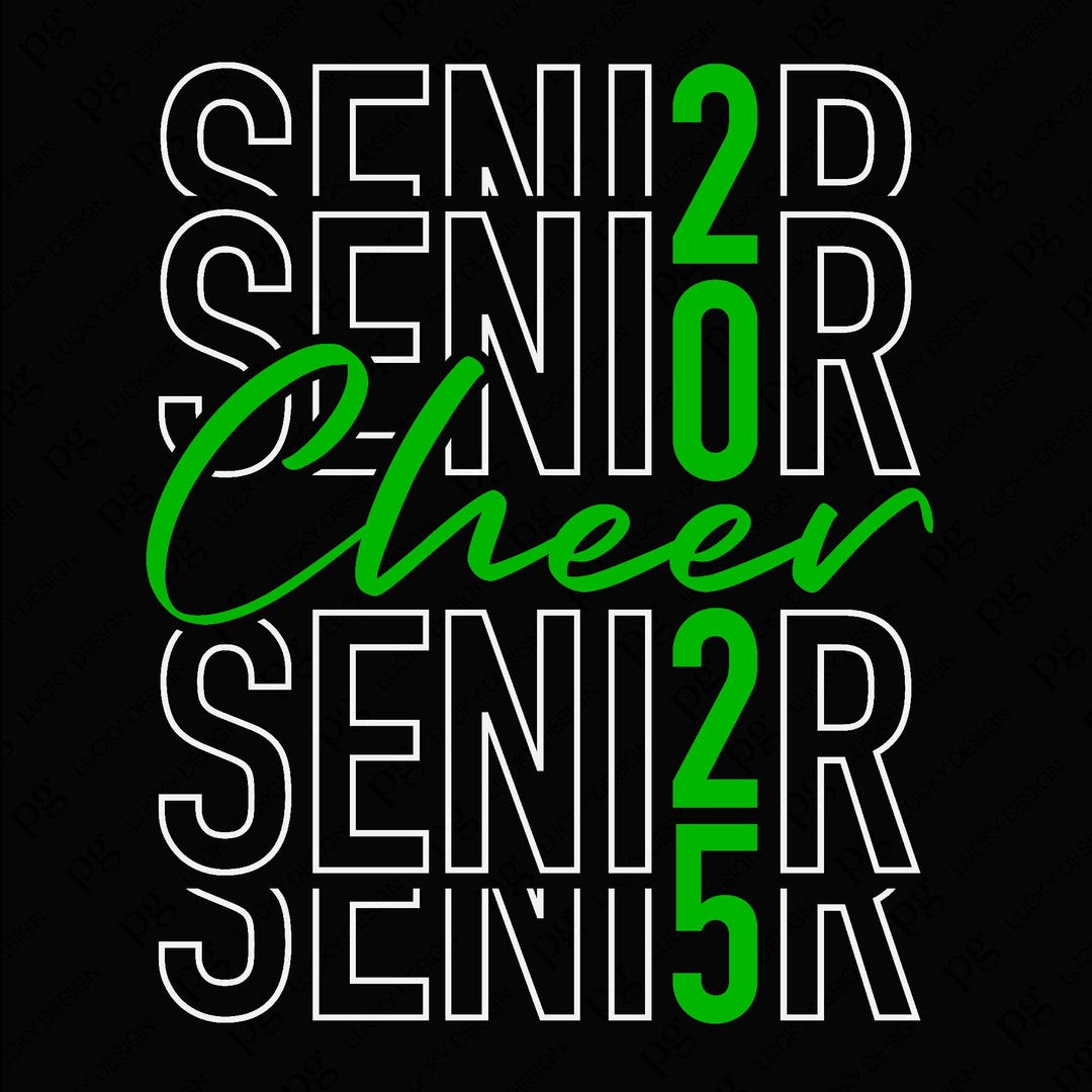 Senior Cheerleader 2025 Svg Png, Senior 2025 Svg, Cheerleader Svg ...