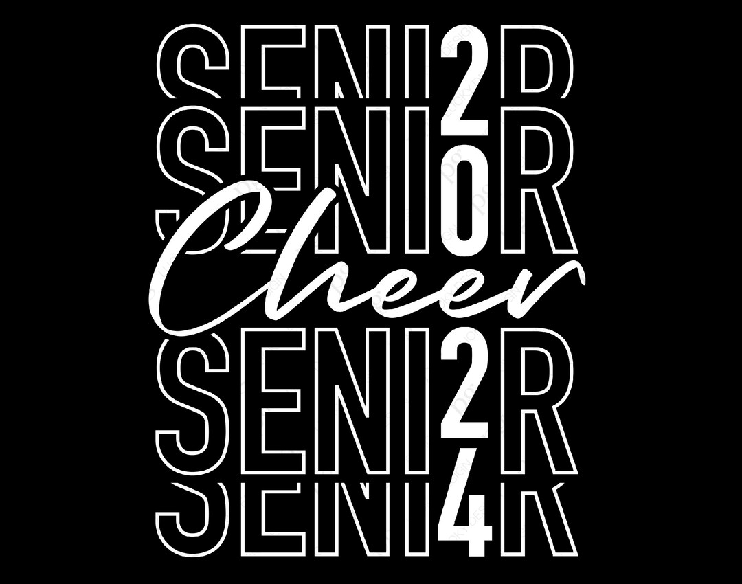 Senior 24 Svg Png, Cheer Senior 2024 Svg, Cheerleader Svg, Cheer Squad ...