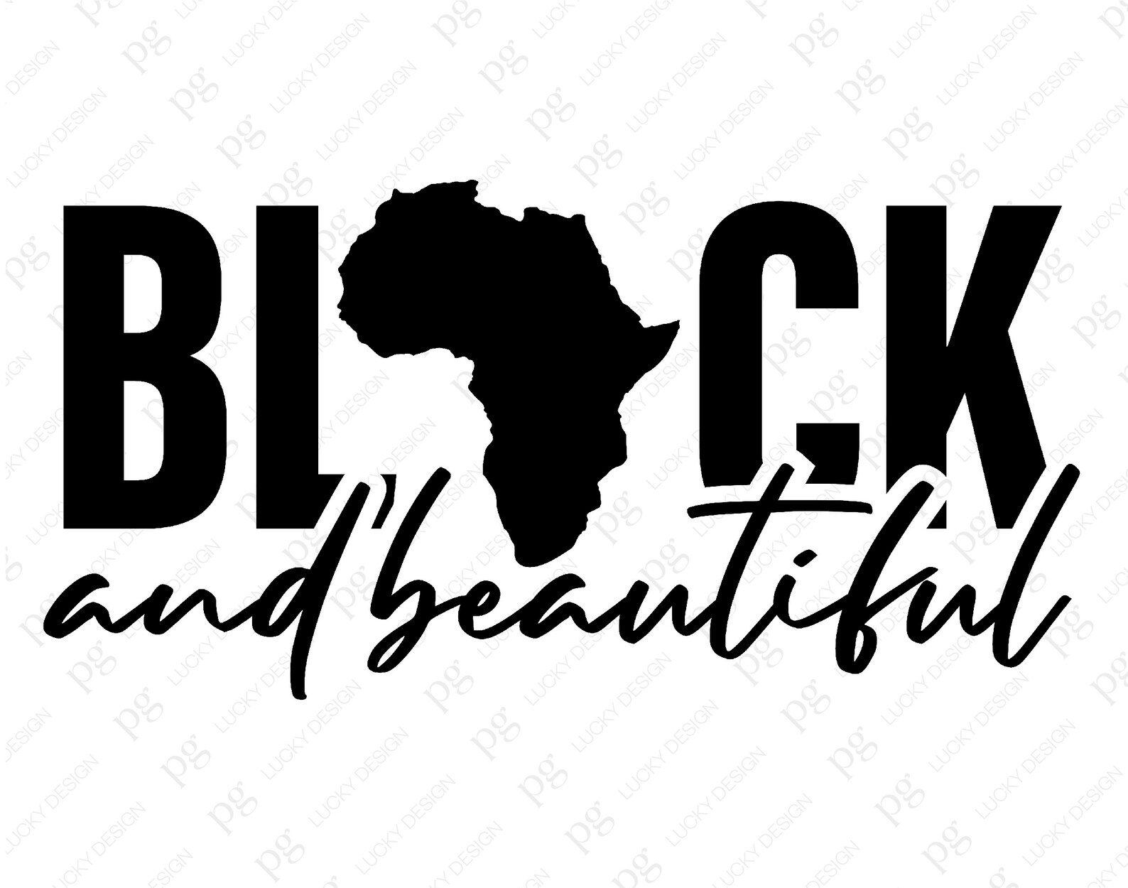 Black and Beautiful Svg Png, Black is Beautiful Svg, Black History ...