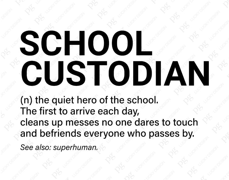 School Custodian Definition Svg Png, School Janitor Png, Custodian ...