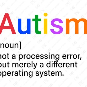 Autism Definition Svg Png, Autism Svg, Autism Awareness Svg, Autism Mom ...