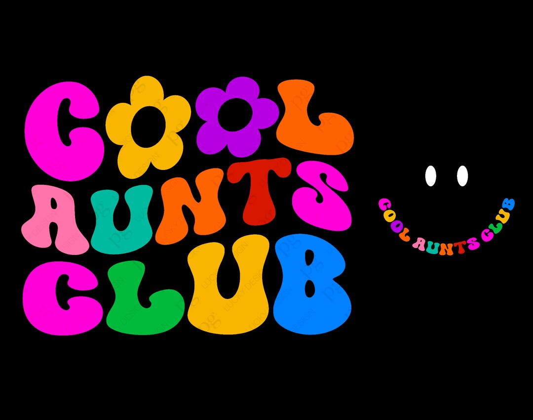 Cool Aunts Club Svg, Auntie Svg, Funny Aunt Saying Quote Gift Idea ...