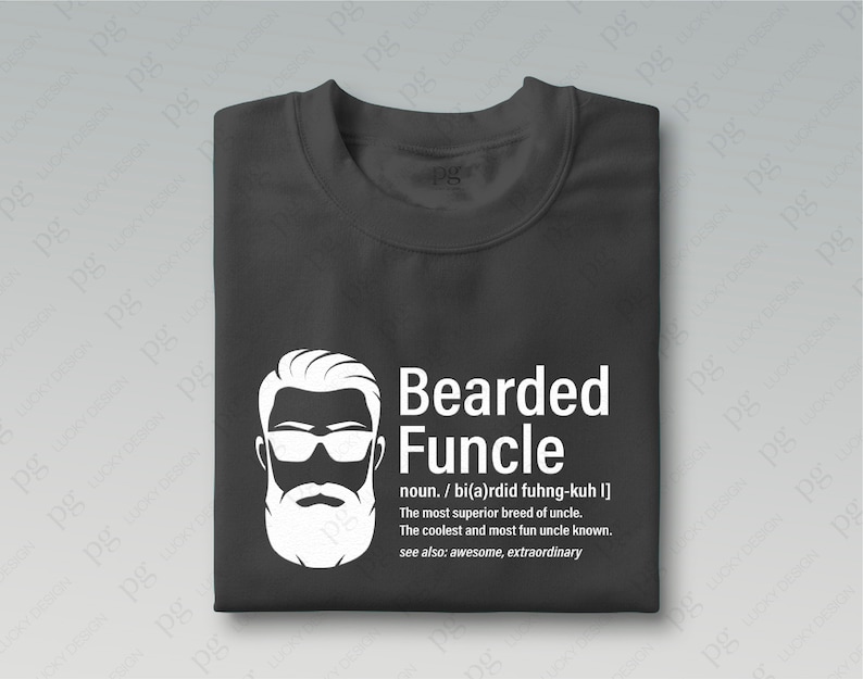 Bearded Funcle Svg Bearded Funcle Definition Svg Funny Gift - Etsy
