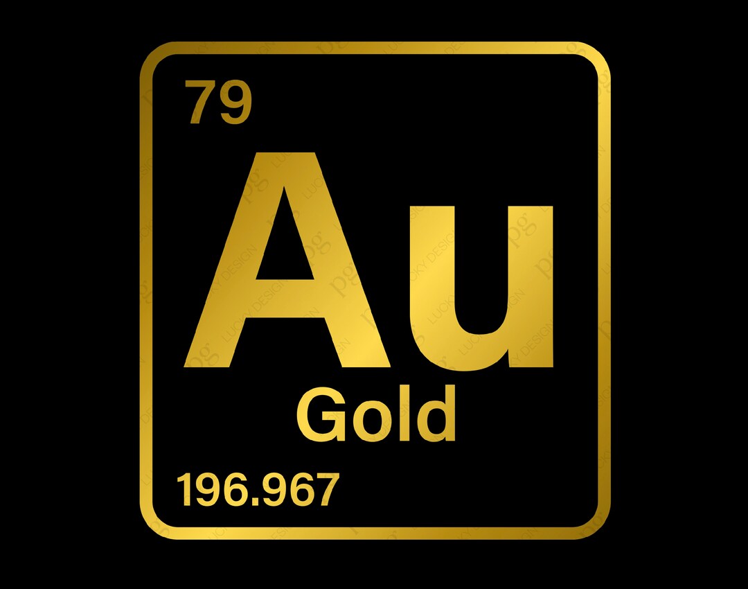 Au Element Gold Svg Png, Autism Svg, Au-some Svg, Au Gold Chemical ...