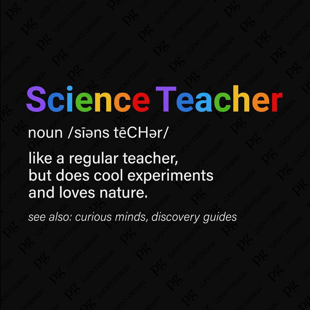 Science Teacher Definition Svg Png, Back to School Svg Funny Science ...
