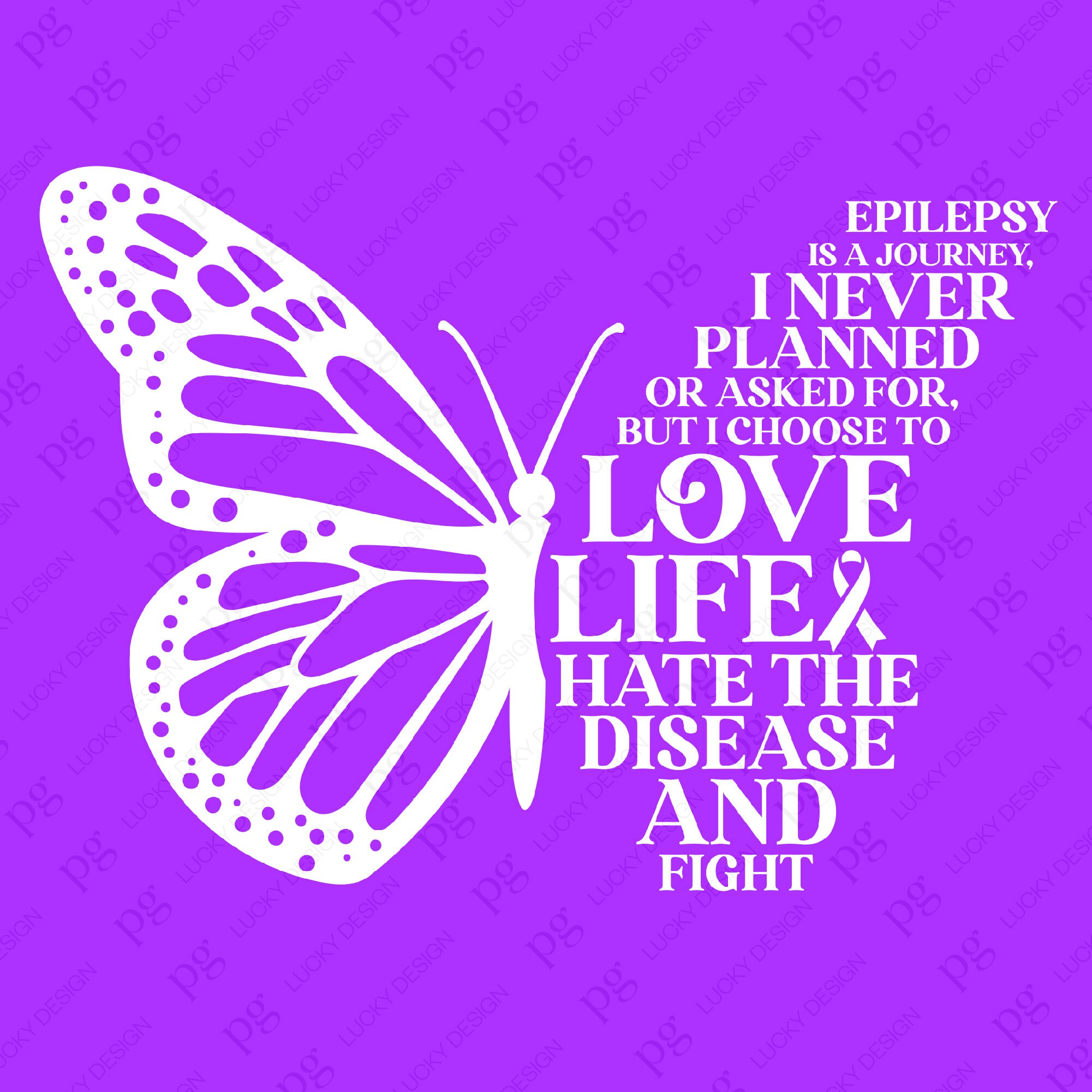 Epilepsy is A Journey Svg Png, Butterfly Svg Epilepsy Svg Epilepsy ...