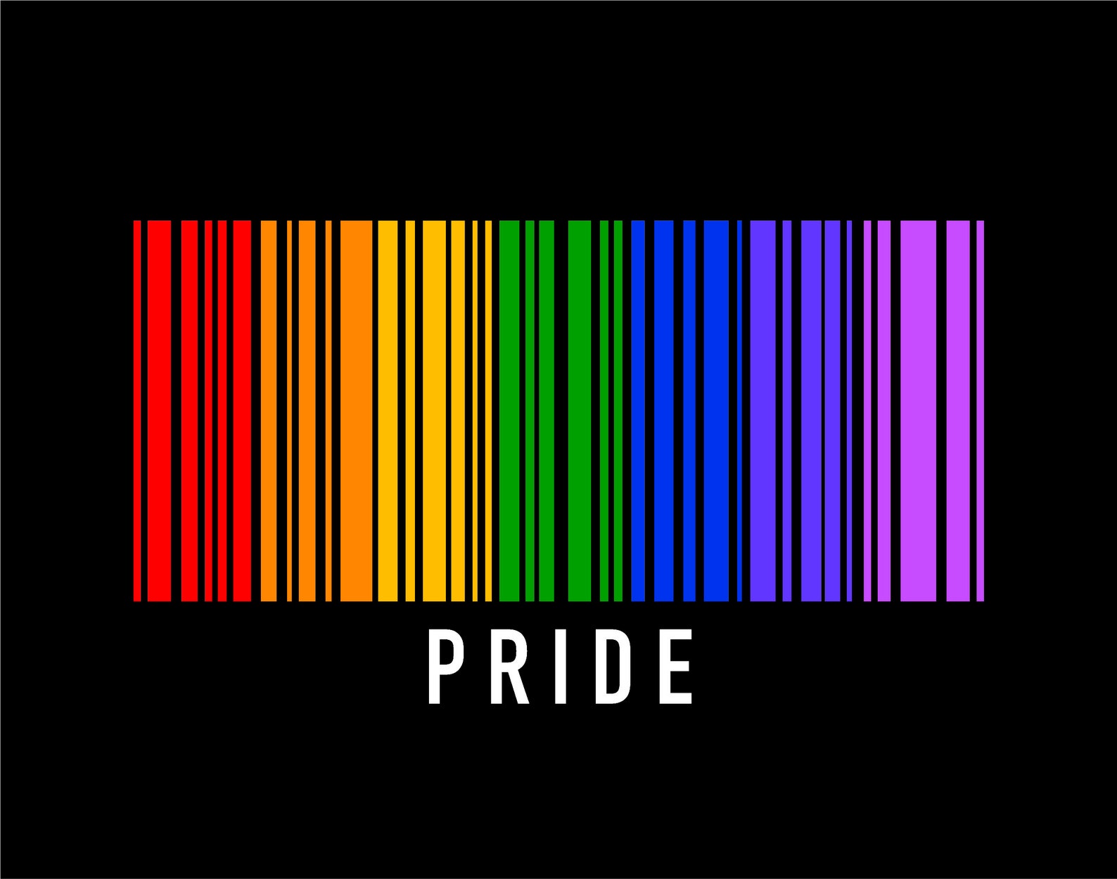 Lgbtq Rainbow Pride Gay Lesbian Barcode Svg, Rainbow Pride Barcode Svg ...