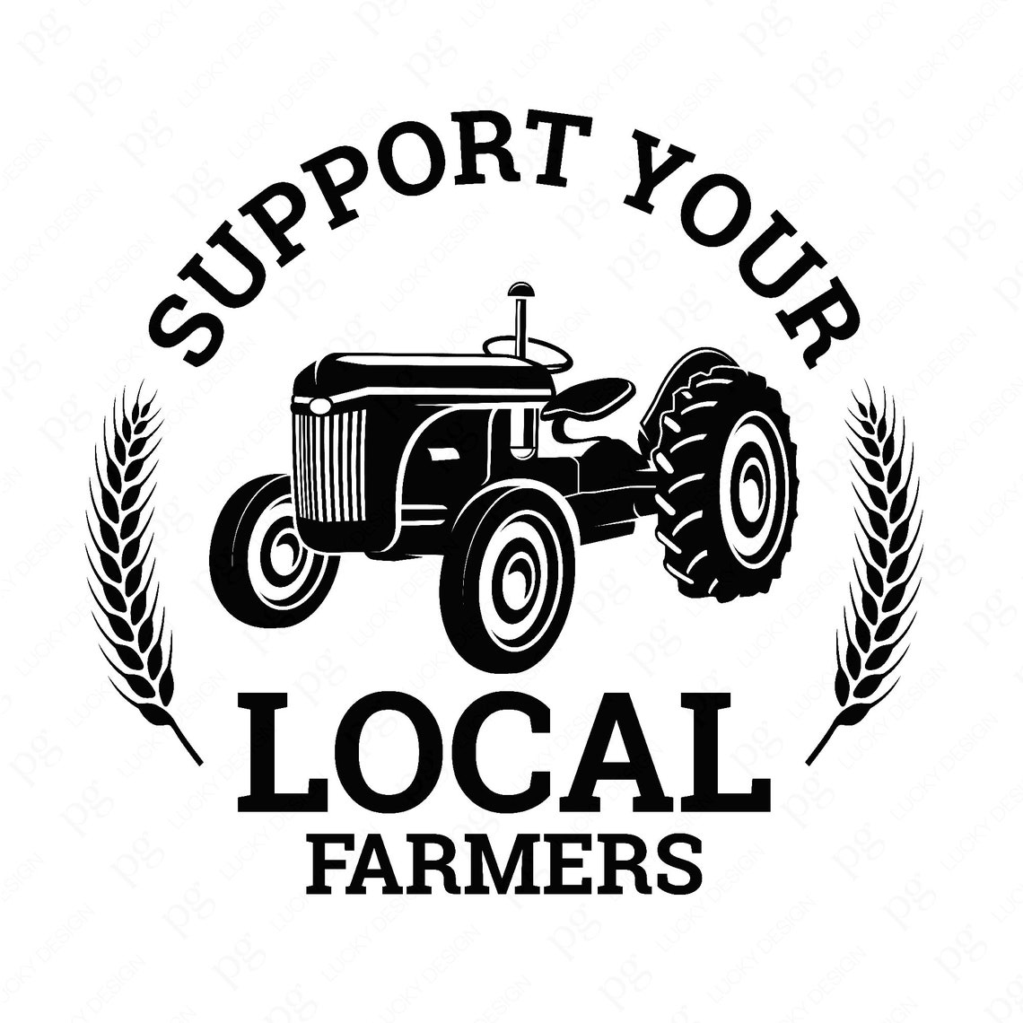 Support Your Local Farmers Svg Png, Farm Svg, Farming Svg, Support ...