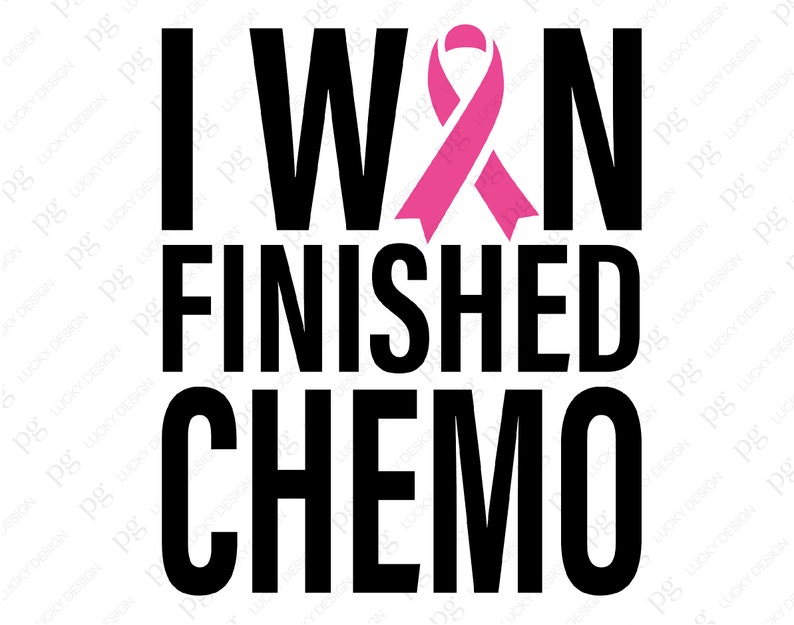 I Won Svg Png Finished Chemo Svg Breast Cancer Awareness - Etsy