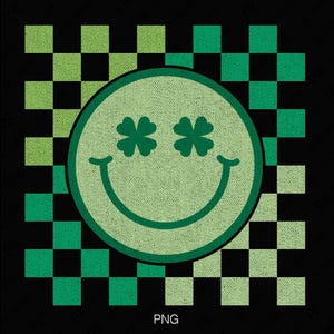 Lucky Clover Svg Png, Funny St Patricks Day Svg, Happy Clover Face Svg ...