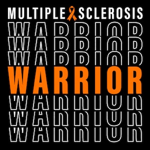 Ms Warrior Svg Png, Orange Ribbon Multiple Sclerosis Awareness Svg, Ms ...