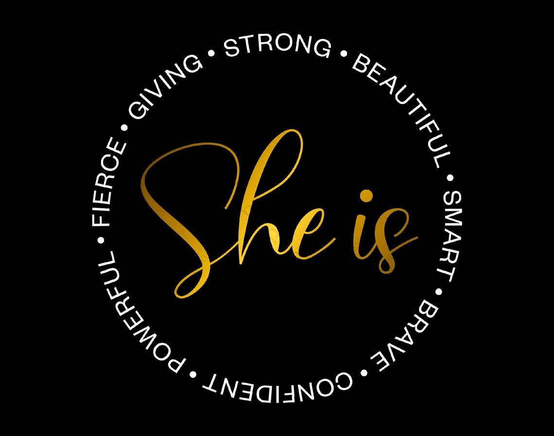 She is Strong Beautiful Smart Brave Confident Powerful Fierce - Etsy