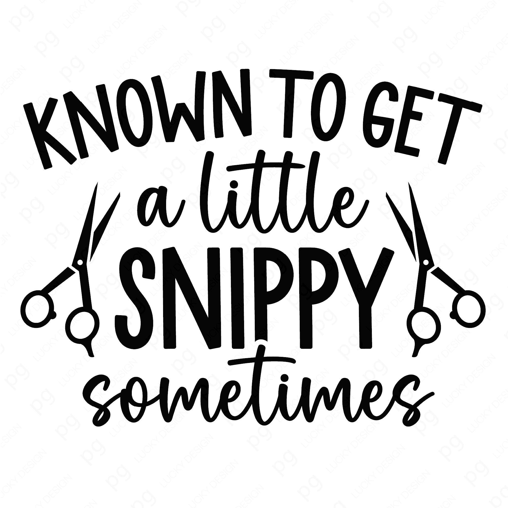 Known to Get a Little Snippy Sometimes Svg Png, Hair Stylist ...