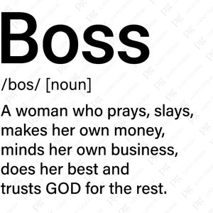 Boss Definition Svg, Boss Woman Svg, Woman Definition Svg, Boss Saying ...