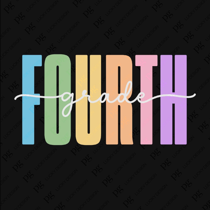 Fourth Grade Svg - Etsy