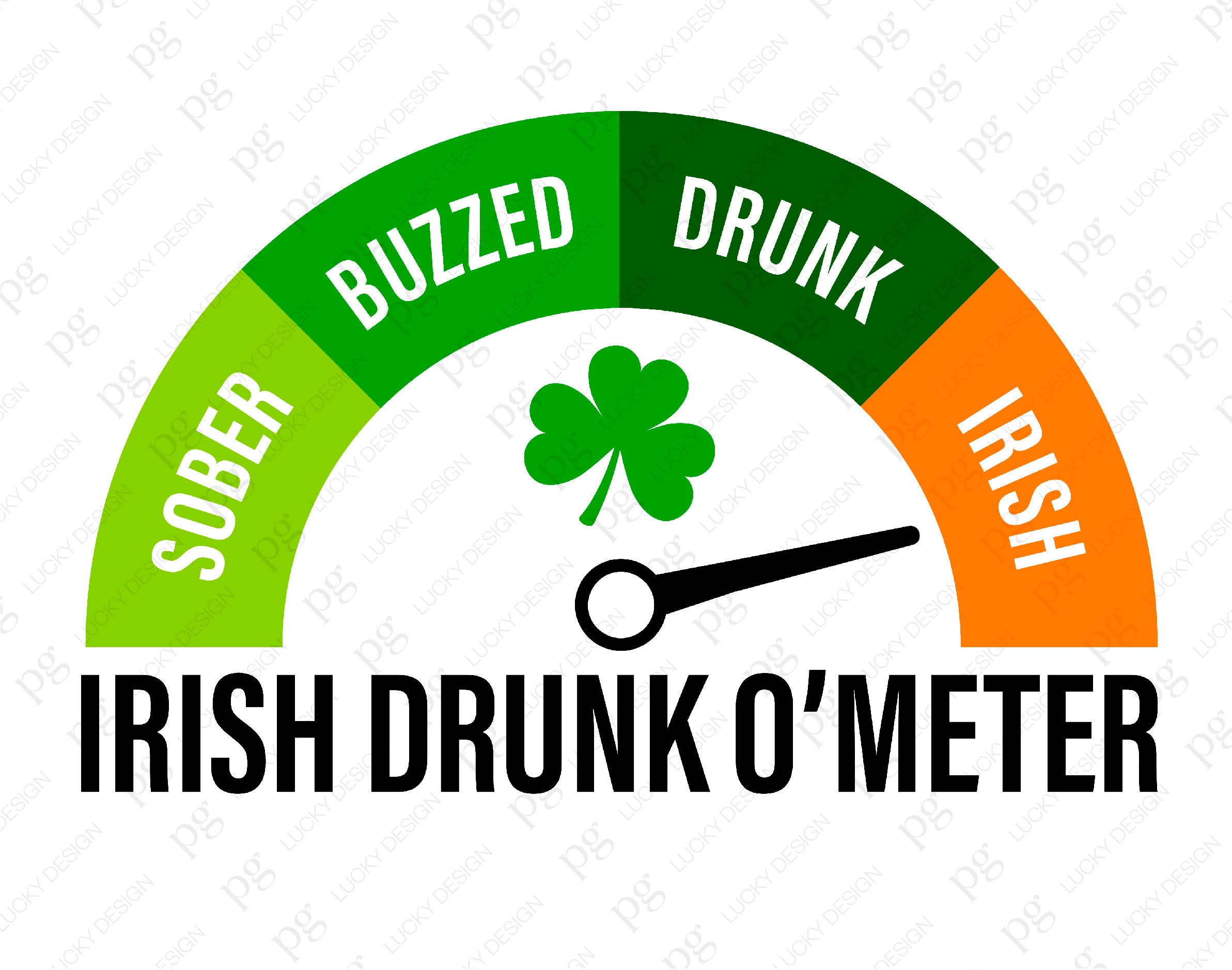 Irish Drunk O'meter Svg Png, St Patrick's Day Svg, Funny Drunk O'meter ...
