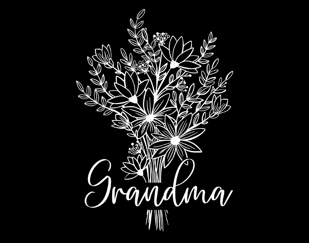 Grandma Wildflower Svg Png, Grandma Flower Svg, Wildflower Svg, Gifts ...