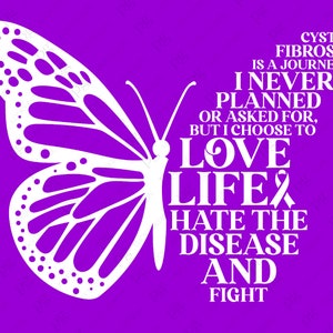 Cystic Fibrosis is A Journey Svg Png, Cystic Fibrosis Awareness ...