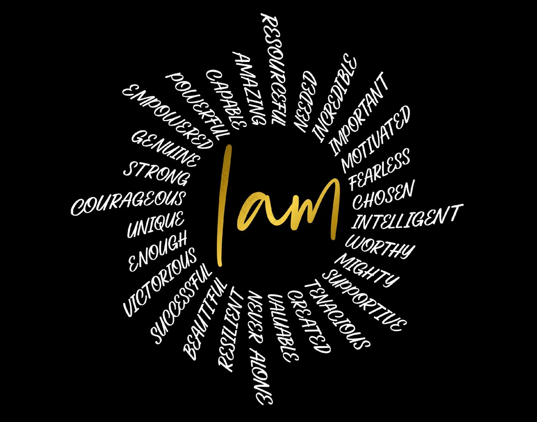 I Am Svg Png, Affirmation Sun Svg, Positive Inspirational Motivational ...