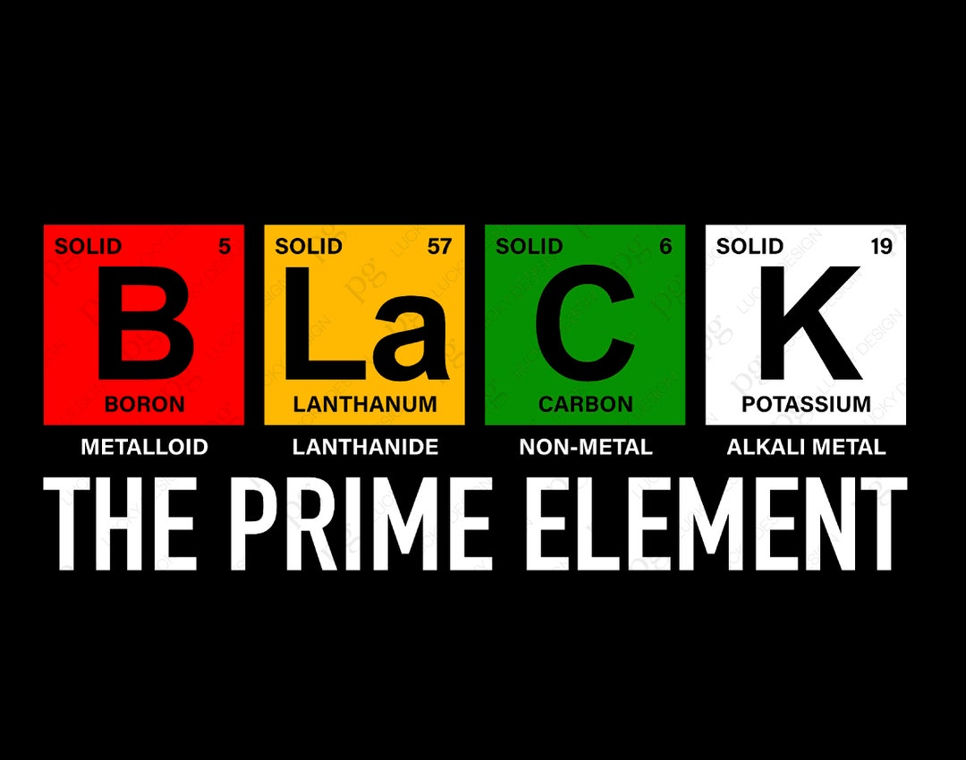 Black the Prime Element Svg Png, black Pride Svg, Juneteenth Svg, Black ...