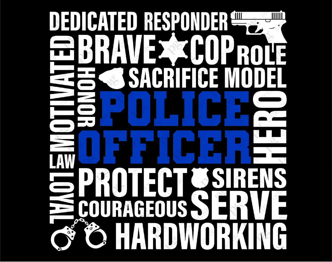 Police Vibes Svg Png, Police Svg, Support Police Svg, Affirmation Svg ...