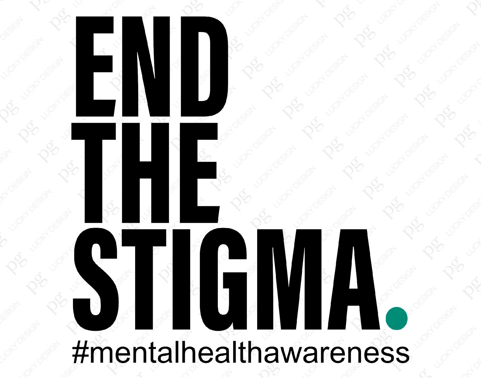 End the Stigma Svg Png Mental Health Awareness Svg Anxiety - Etsy