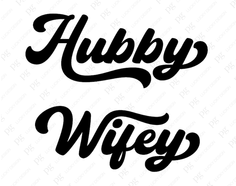 Hubby Wifey Svg Png, Just Married Svg, Bride Groom Svg, Funny Wedding ...