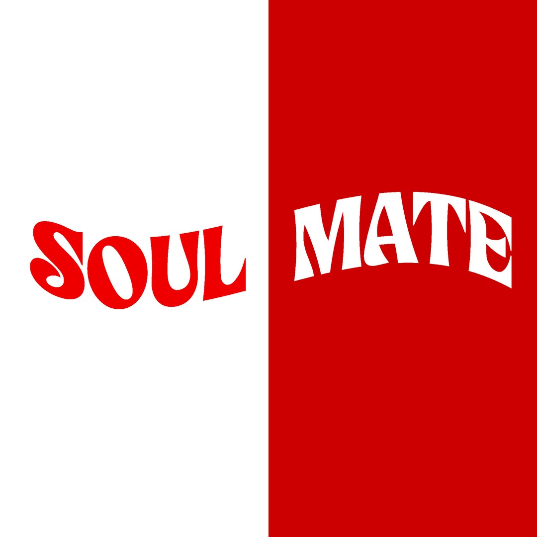 2 Design Soul Mate Svg, Soulmate Couple Matching Svg, Love Wedding ...