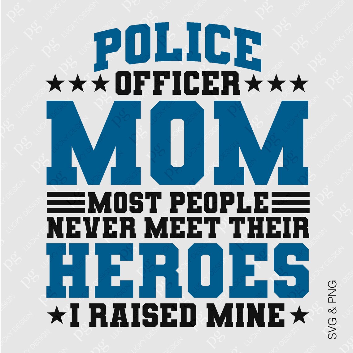 2 Design Bundle Police Officer Mom Svg Png, Distressed Policeman's Mom ...