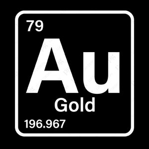 Au Element Gold Svg Png, Autism Svg, Au-some Svg, Au Gold Chemical ...