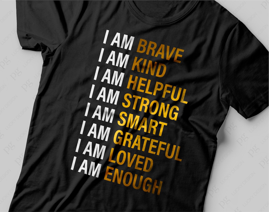 I Am Brave Kind Helpful Strong Smart Grateful Loved Enough - Etsy