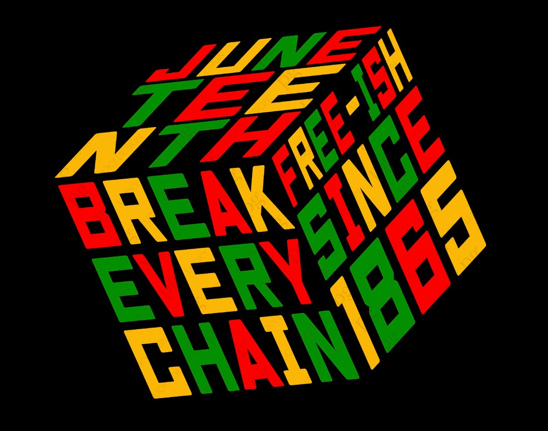 Break Every Chain Svg Png, Juneteenth Svg, Free-ish Since 1865 Svg ...