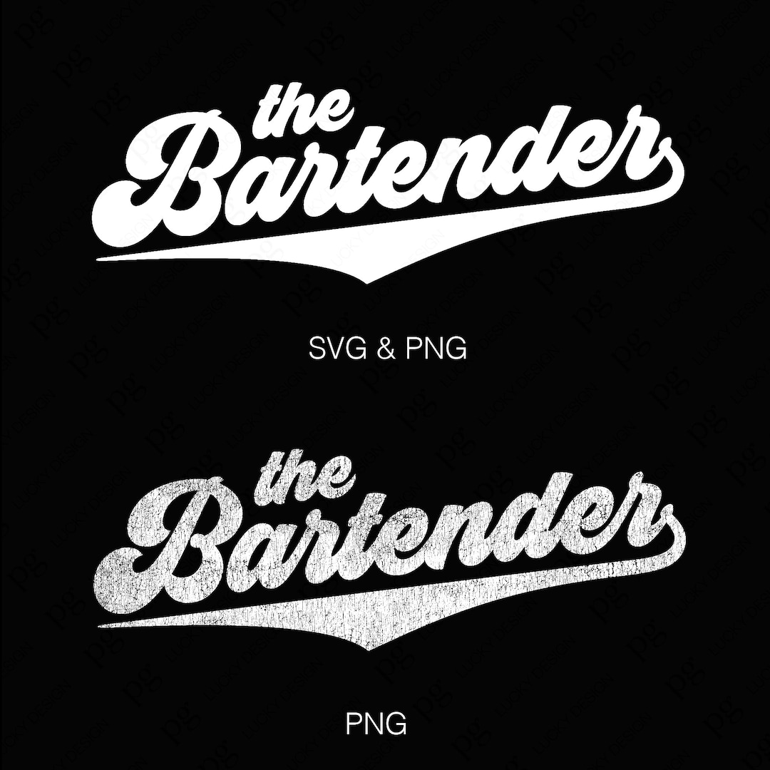 The Bartender Svg Png, Bartender Svg, Retro Bartender Design, Bartender ...