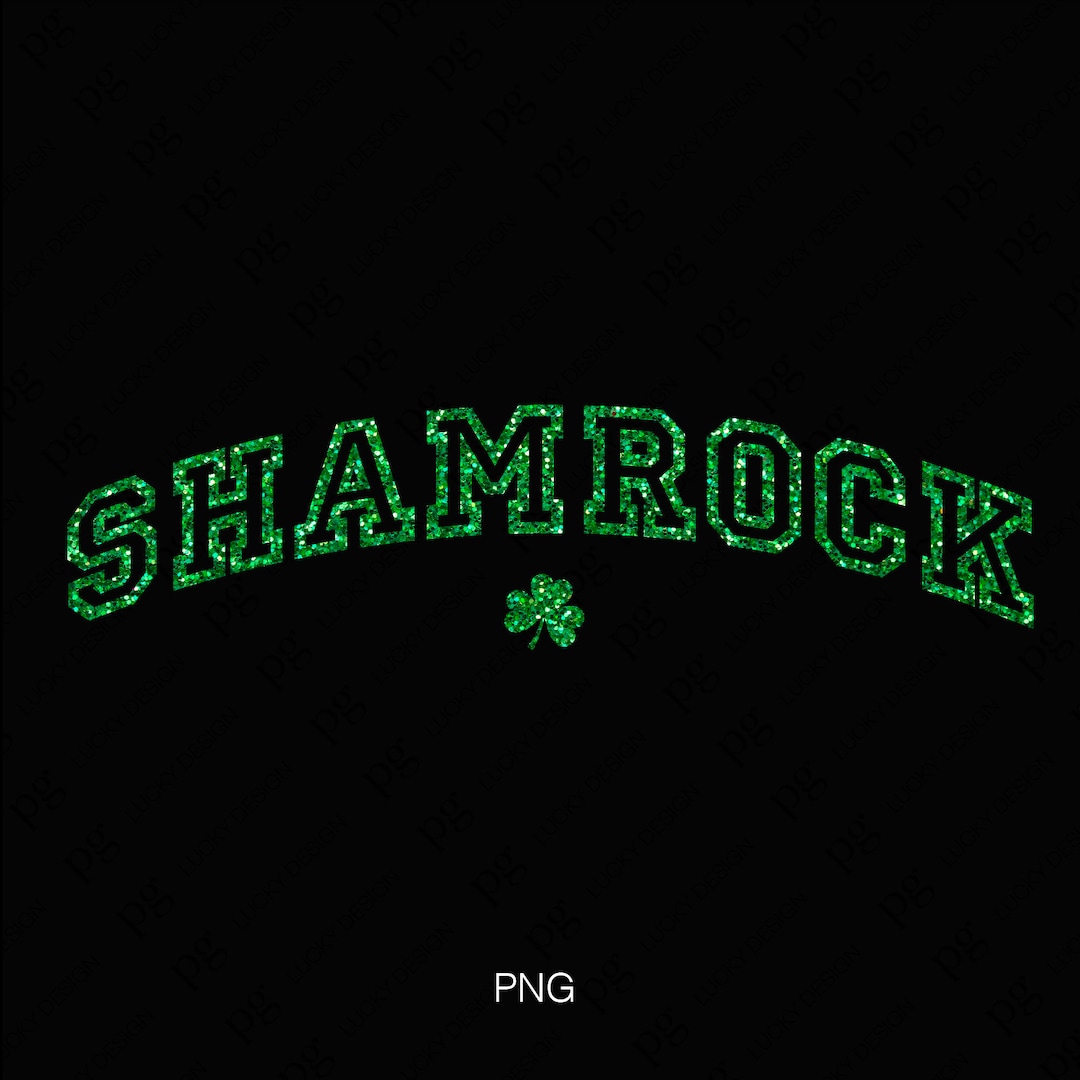 Faux Glitter Shamrock Png, Lucky Shamrock Png, St Patricks Day Png ...