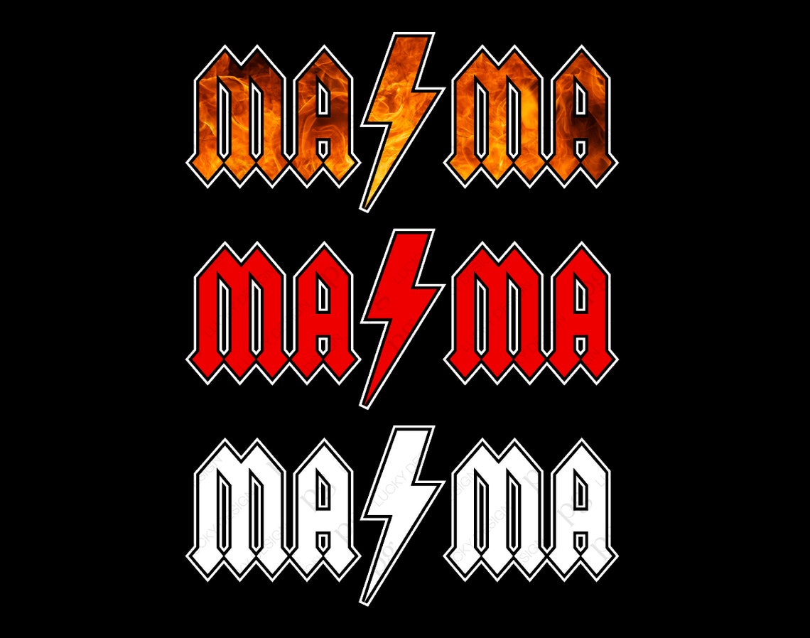 Rock Mama Svg Fire Mama Rock Shirt Svg Mama Rock N Roll - Etsy
