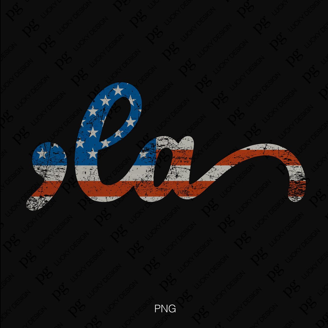 Distressed USA Flag Comma La Png, ,la Png, Kamala for President ...