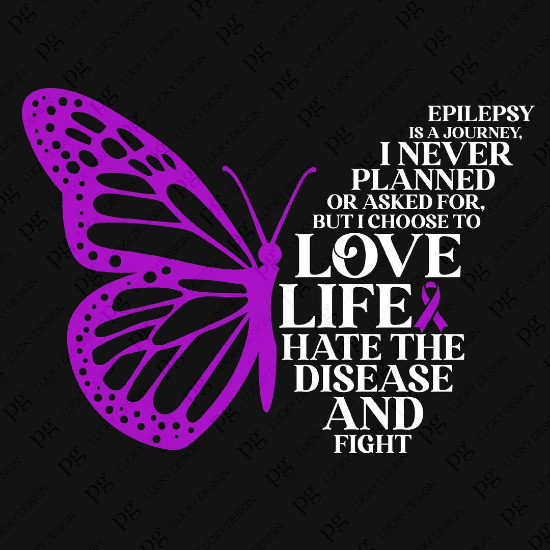 Epilepsy is A Journey Svg Png, Butterfly Svg Epilepsy Svg Epilepsy ...